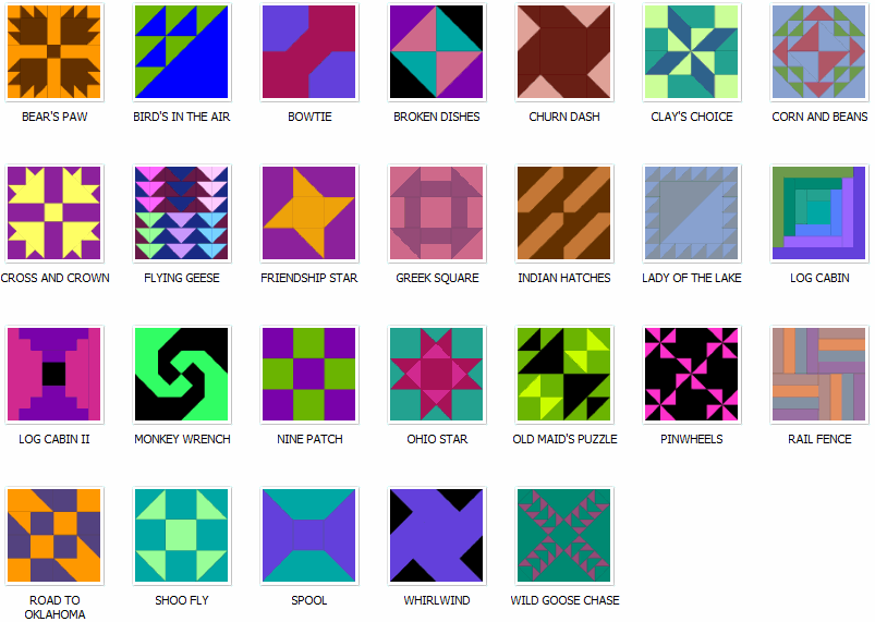 Quilt Block Pattern Names Quilt Block Pattern Names